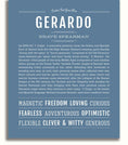 Gerardo | Name Art Print – Name Stories