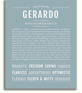 Gerardo | Name Art Print – Name Stories