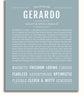 Gerardo | Name Art Print – Name Stories