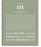 Gia | Name Art Print – Name Stories
