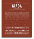 Giada | Name Art Print – Name Stories