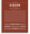 Gideon | Name Art Print – Name Stories