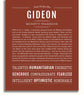 Gideon | Name Art Print – Name Stories