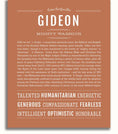 Gideon | Name Art Print – Name Stories
