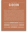 Gideon | Name Art Print – Name Stories
