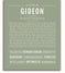 Gideon | Name Art Print – Name Stories