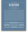 Gideon | Name Art Print – Name Stories