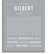 Gilbert | Name Art Print – Name Stories