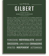 Gilbert | Name Art Print – Name Stories