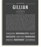 Gillian | Name Art Print – Name Stories