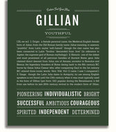 Gillian | Name Art Print – Name Stories