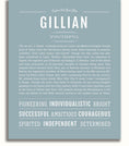 Gillian | Name Art Print – Name Stories