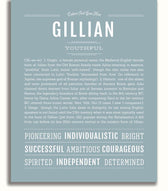 Gillian | Name Art Print – Name Stories