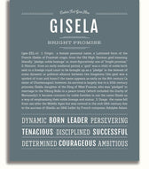 Gisela | Name Art Print – Name Stories