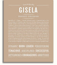 Gisela | Name Art Print – Name Stories