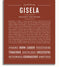 Gisela | Name Art Print – Name Stories