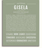 Gisela | Name Art Print – Name Stories