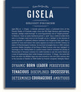 Gisela | Name Art Print – Name Stories