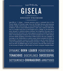 Gisela | Name Art Print – Name Stories