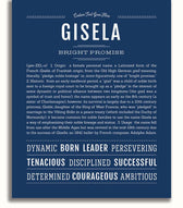 Gisela | Name Art Print – Name Stories