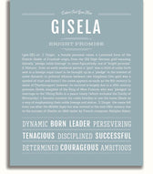 Gisela | Name Art Print – Name Stories