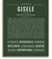 Gisele | Name Art Print – Name Stories