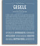 Gisele | Name Art Print – Name Stories