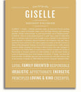 Giselle | Name Art Print – Name Stories