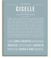 Giselle | Name Art Print – Name Stories