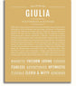 Giulia Personalized Name Meaning Art Prints – Name Stories