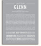 Glenn | Name Art Print – Name Stories