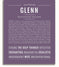 Glenn | Name Art Print – Name Stories