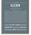Glenn | Name Art Print – Name Stories