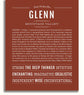 Glenn Personalized Name Meaning Art Prints – Name Stories