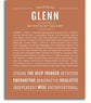 Glenn | Name Art Print – Name Stories