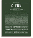 Glenn | Name Art Print – Name Stories