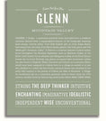 Glenn | Name Art Print – Name Stories