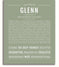 Glenn | Name Art Print – Name Stories