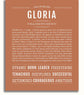 Gloria | Name Art Print – Name Stories