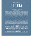 Gloria | Name Art Print – Name Stories