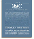 Grace | Name Art Print – Name Stories