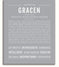 Gracen | Name Art Print – Name Stories
