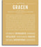 Gracen | Name Art Print – Name Stories