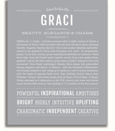 Graci | Name Art Print – Name Stories