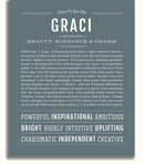 Graci | Name Art Print – Name Stories