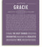 Gracie | Name Art Print – Name Stories