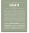 Gracie | Name Art Print – Name Stories