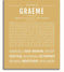 Graeme | Name Art Print – Name Stories