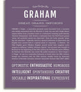 Graham | Name Art Print – Name Stories