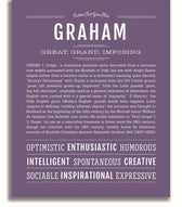 Graham | Name Art Print – Name Stories